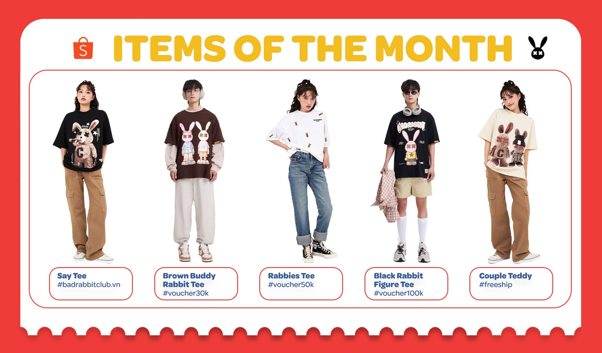 Bad Rabbit Club.vn - Cửa Hàng Online Chính Hãng | Shopee Việt Nam