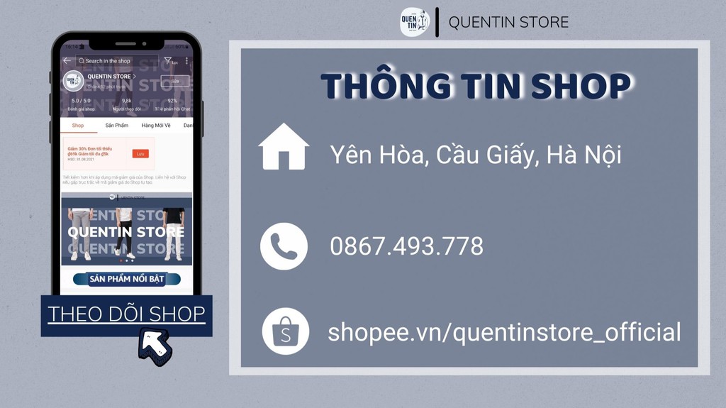 QUENTIN STORE, Cửa hàng trực tuyến | Shopee Việt Nam