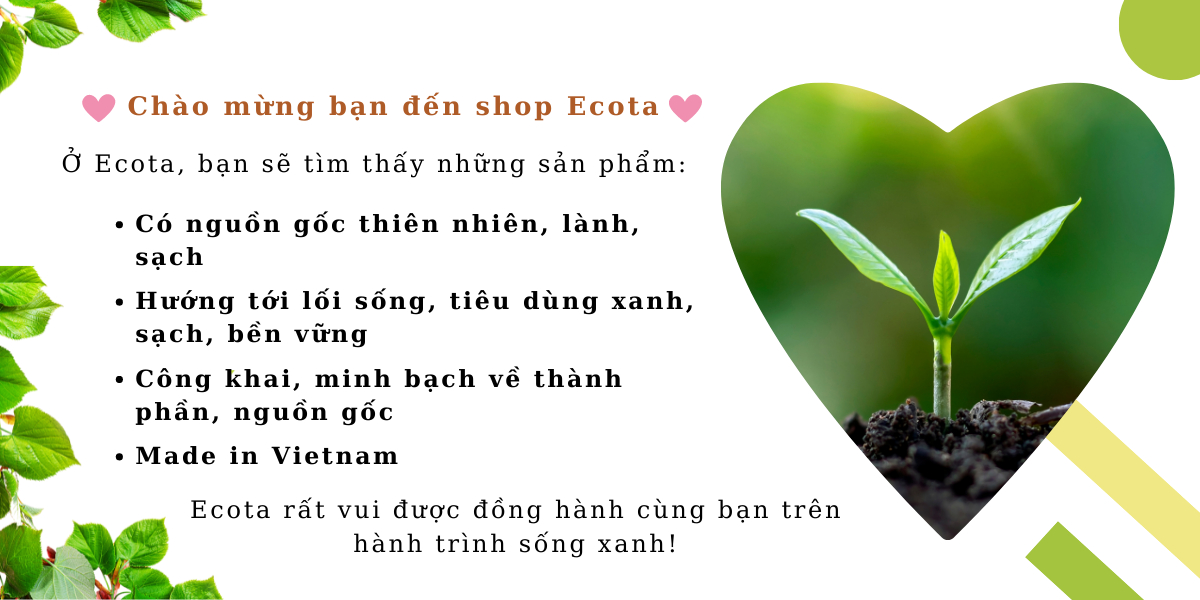 Ecota - Tiêu Dùng Xanh, Cửa hàng trực tuyến | Shopee Việt Nam