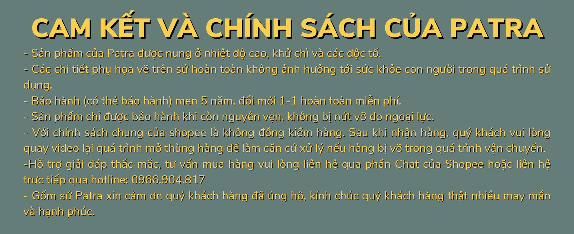 PATRA CERAMIC, Cửa hàng trực tuyến | Shopee Việt Nam