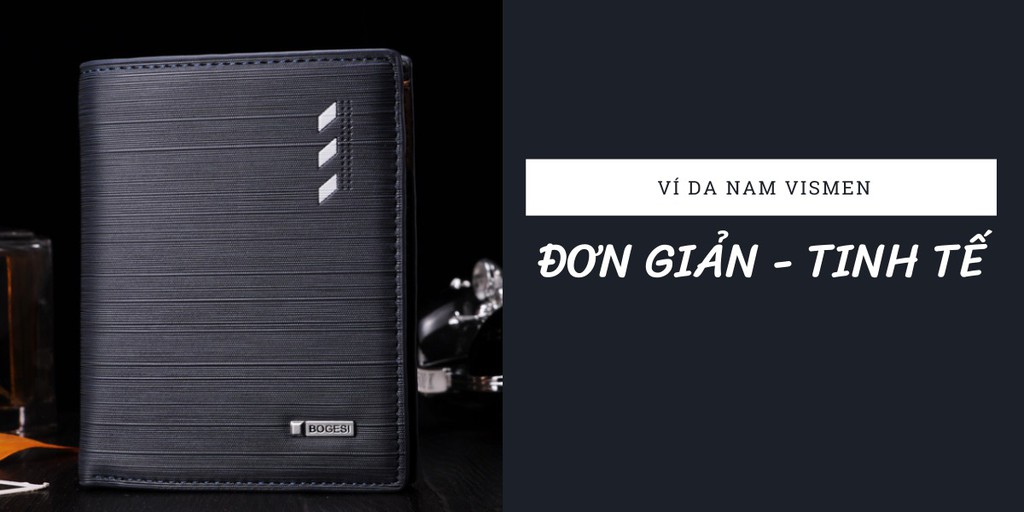Ví da nam Vismen, Cửa hàng trực tuyến | Shopee Việt Nam