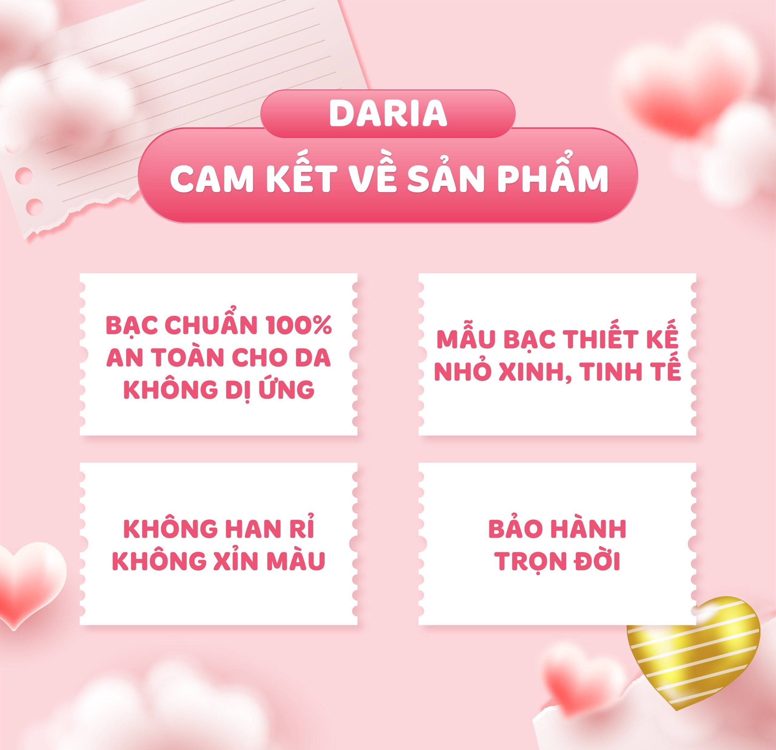 Daria Silver Jewelry, Cửa hàng trực tuyến | Shopee Việt Nam