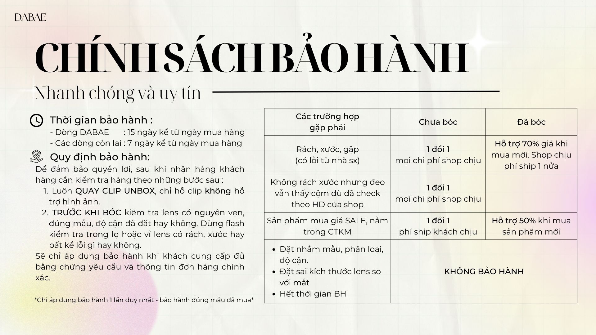 LENS DABAE - Shopee Mall Online | Shopee Việt Nam