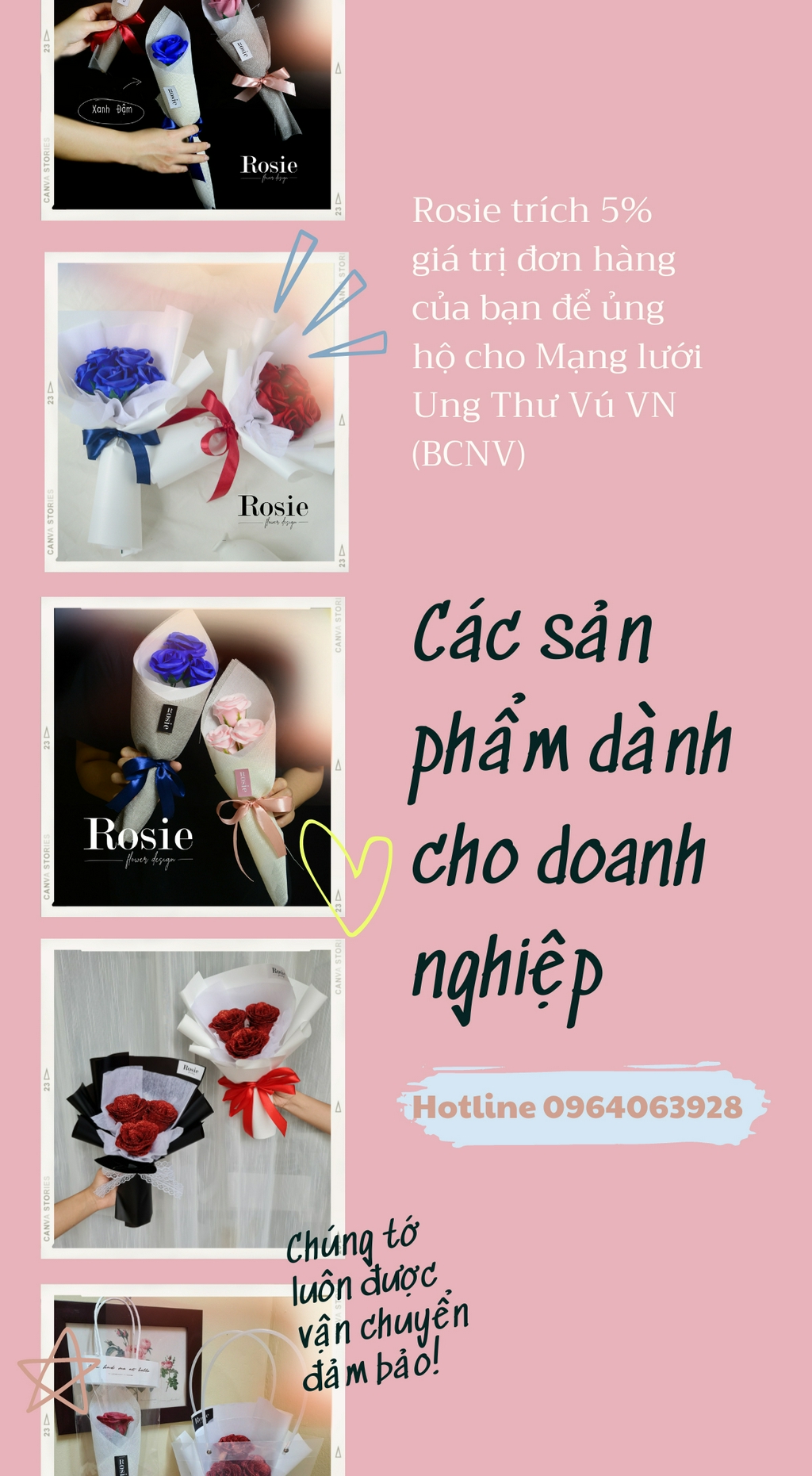 Rosie Flower - Hoa Nghệ Thuật, Cửa hàng trực tuyến | Shopee Việt Nam