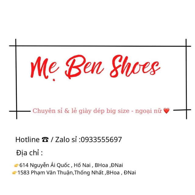 Mẹ Ben Shoes, Cửa hàng trực tuyến | Shopee Việt Nam