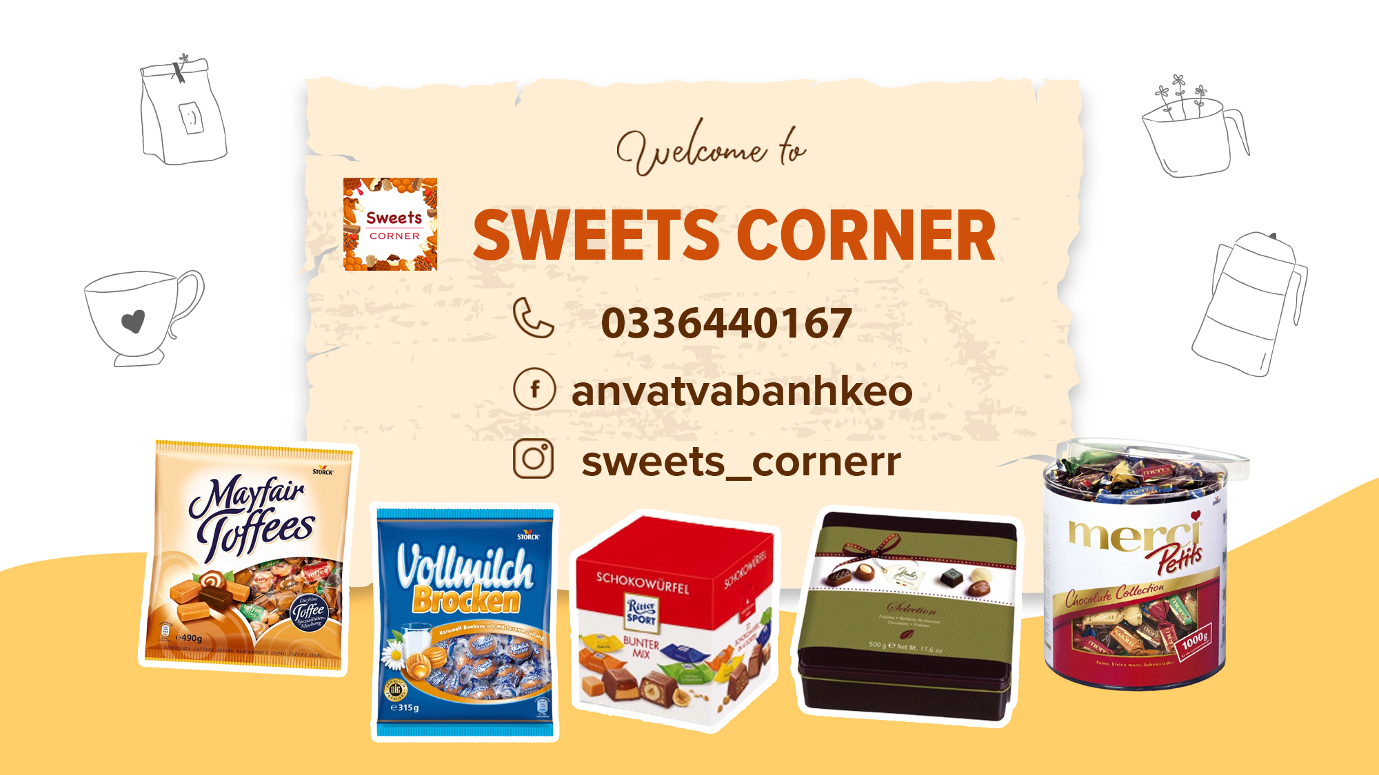 Sweets Corner - Đồ ăn vặt, Cửa hàng trực tuyến | Shopee Việt Nam