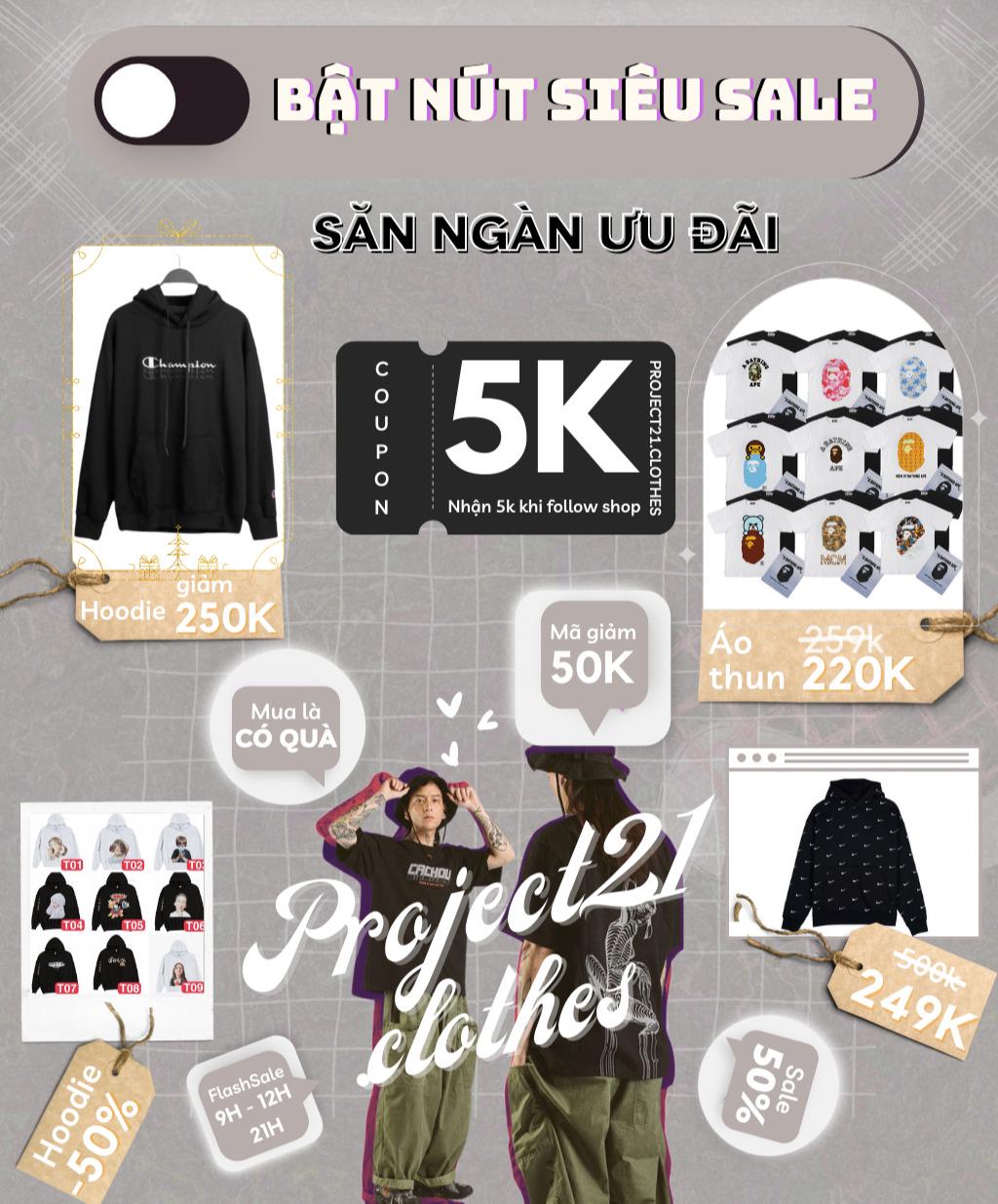 project21.clothes, Cửa hàng trực tuyến | Shopee Việt Nam