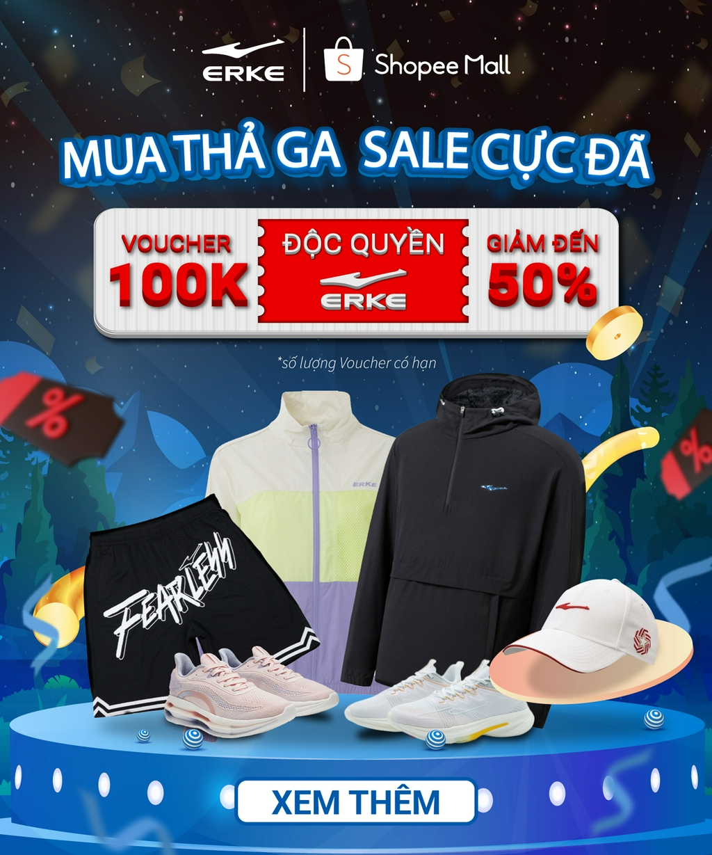 Erke Official Store - Cửa Hàng Online Chính Hãng | Shopee Việt Nam