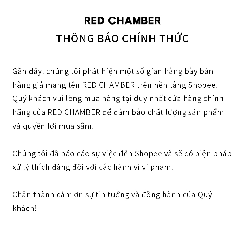 RED CHAMBER Official Store - Shopee Mall Online | Shopee Việt Nam