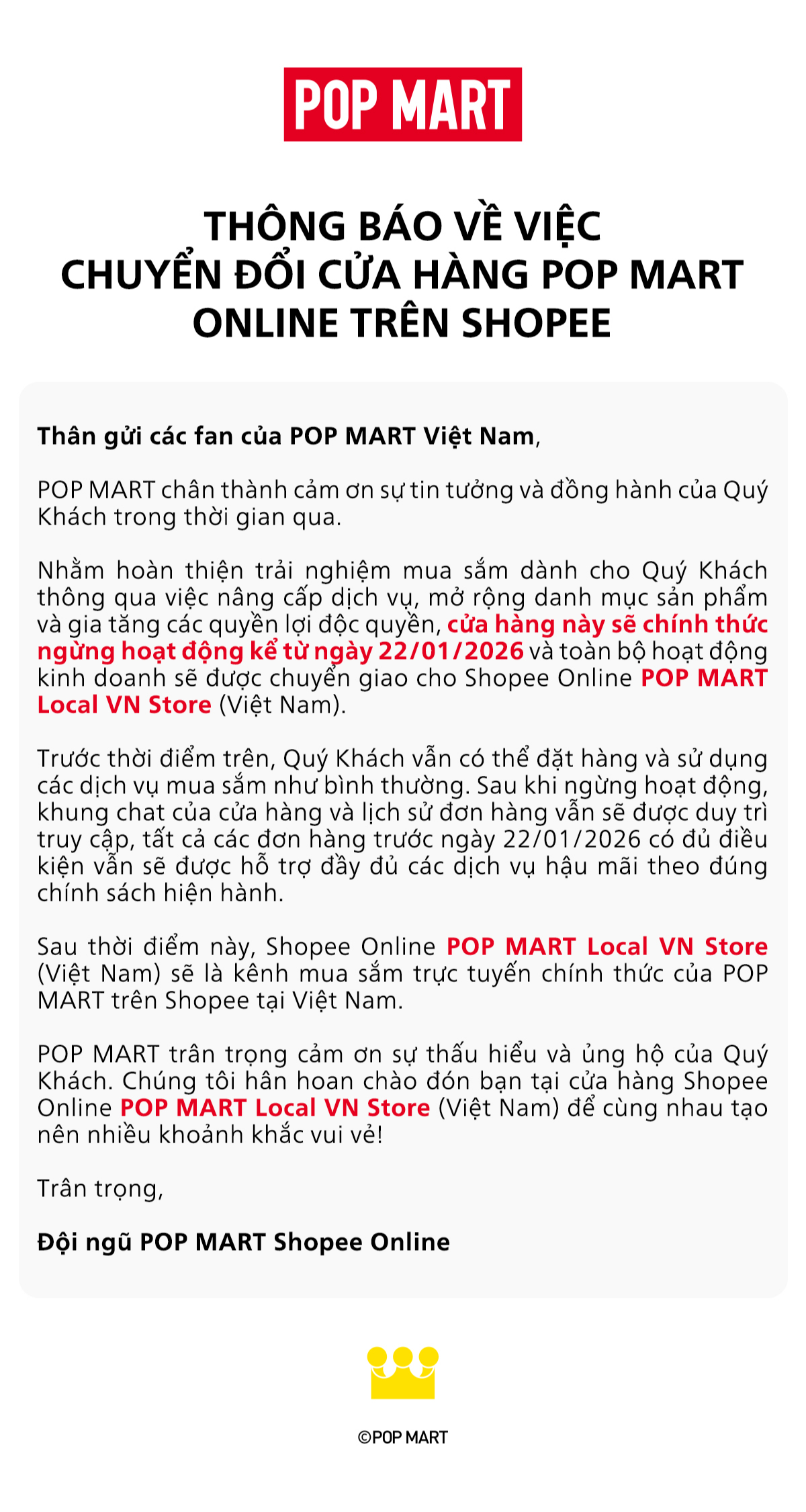 popmartofficial.vn - Shopee Mall Online | Shopee Việt Nam