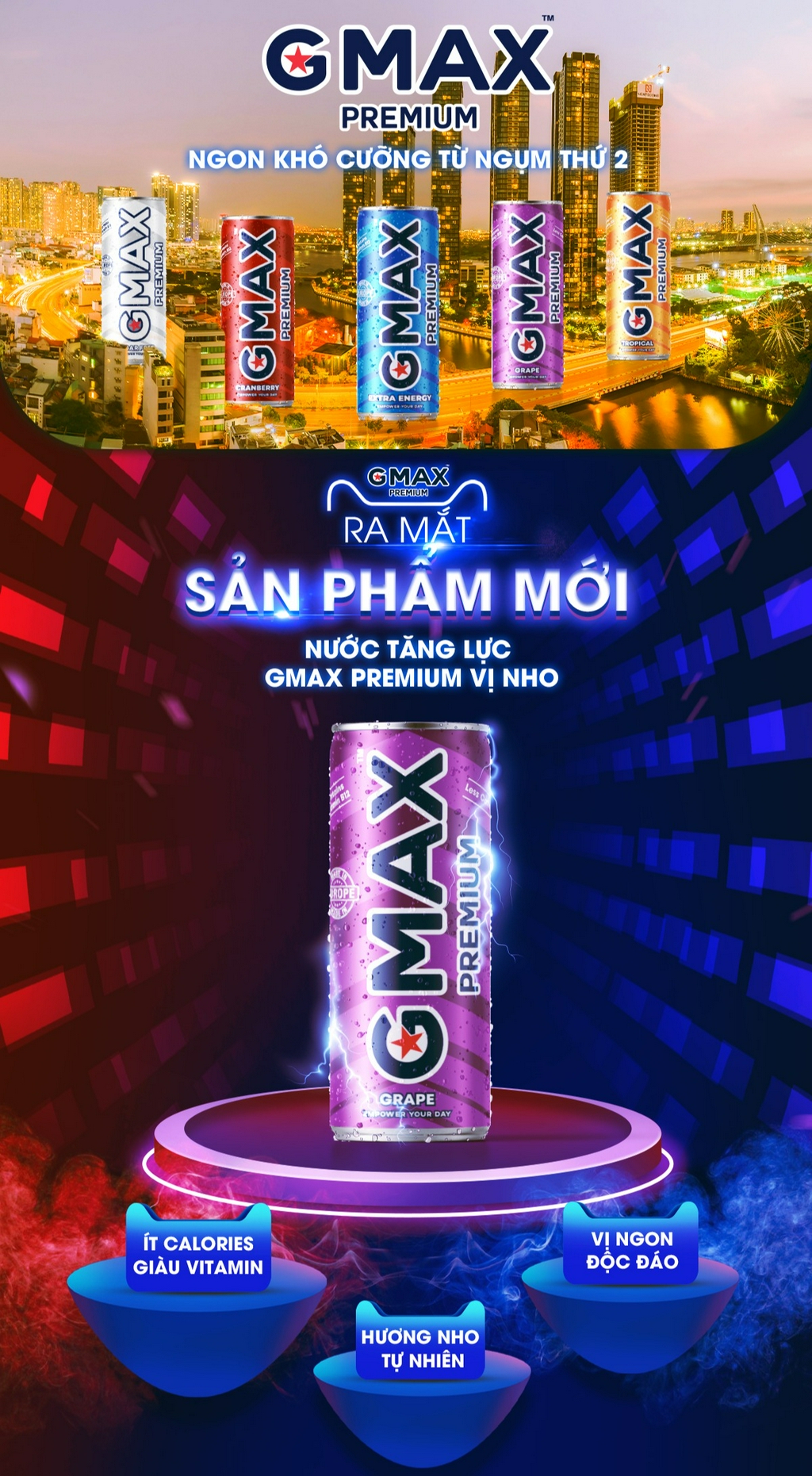 Nước tăng lực Gmax Premium, Cửa hàng trực tuyến | Shopee Việt Nam