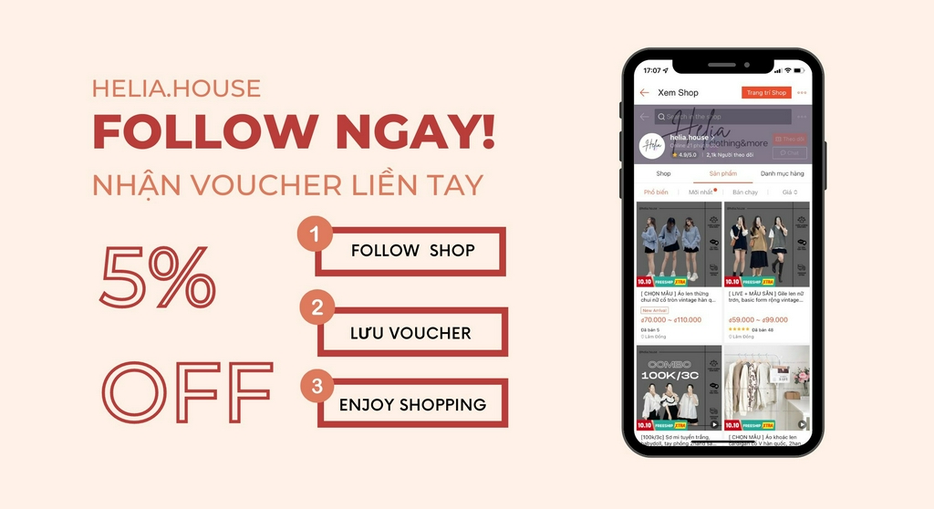 helia.house, Cửa hàng trực tuyến | Shopee Việt Nam