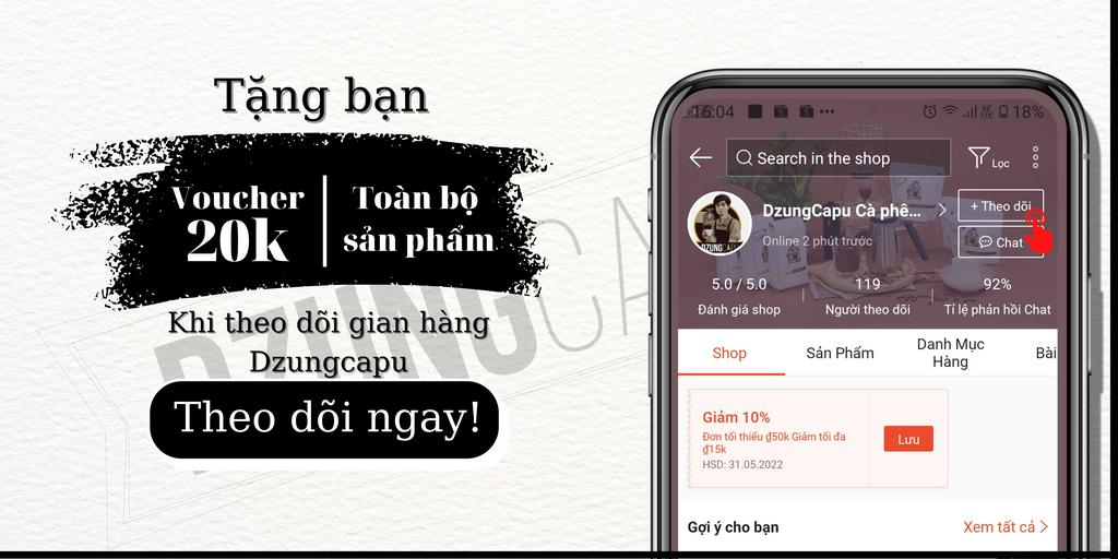 DzungCapu Cà phê Specialty, Cửa hàng trực tuyến | Shopee Việt Nam