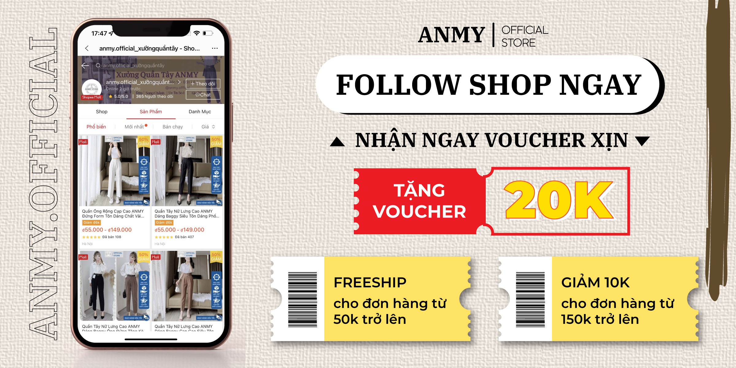 anmy.official - Shopee Mall Online | Shopee Việt Nam