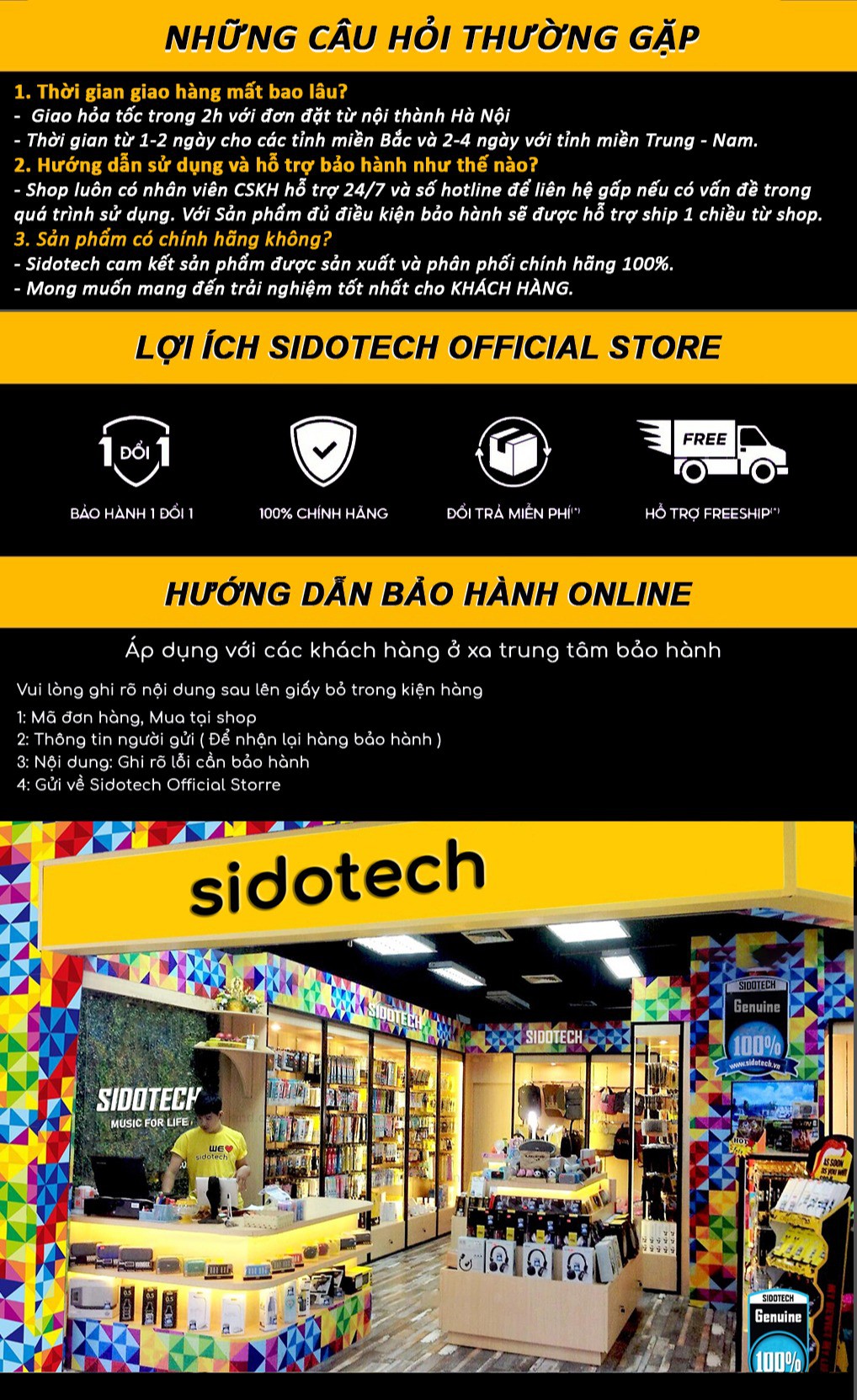 Sidotech Official Store - Shopee Mall Online | Shopee Việt Nam