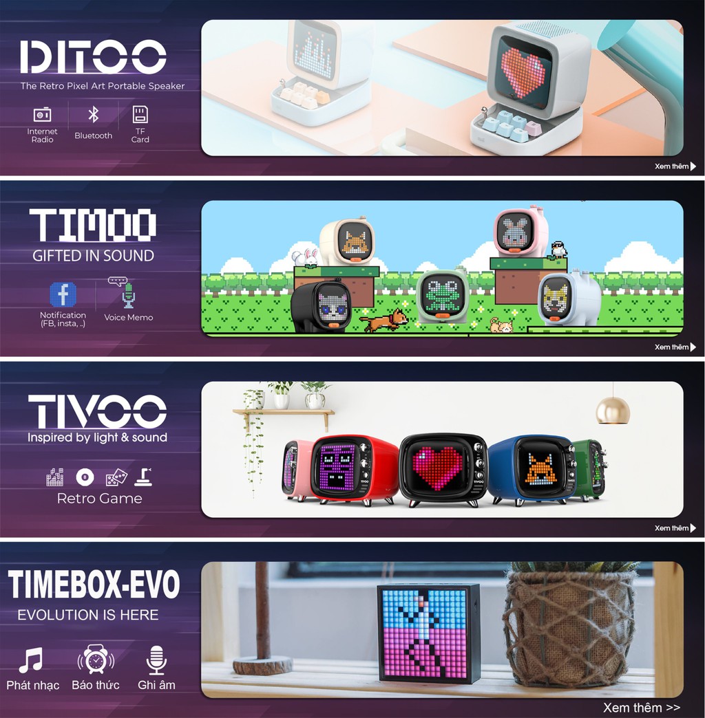 Divoom Official Store - Cửa Hàng Online Chính Hãng | Shopee Việt Nam