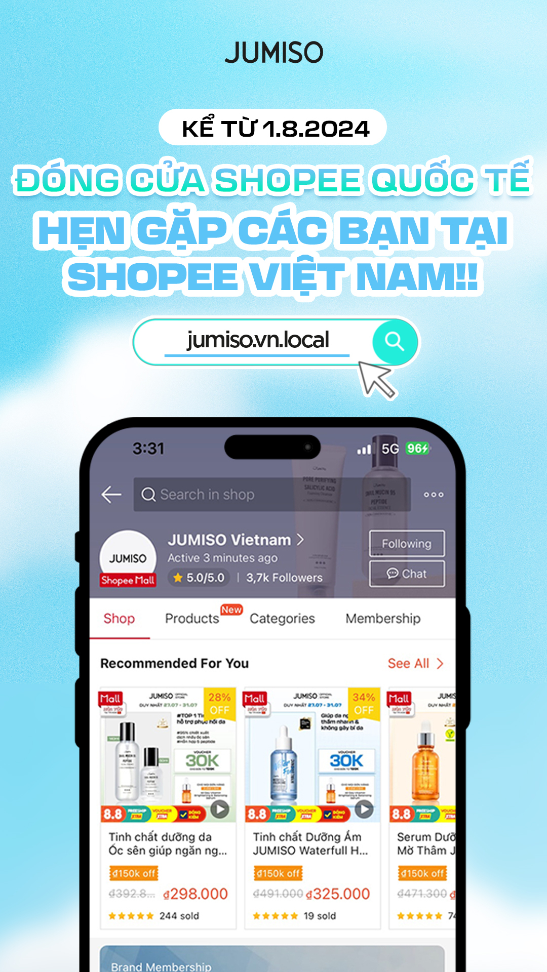jumiso_official.vietnam - Shopee Mall Online | Shopee Việt Nam
