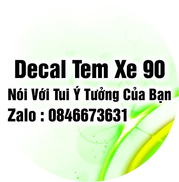 Decal Tem Xe 90, Cửa hàng trực tuyến | Shopee Việt Nam