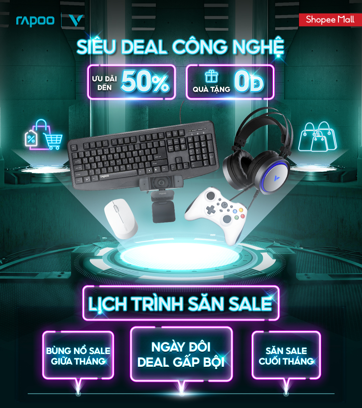 RAPOO - Shopee Mall Online | Shopee Việt Nam
