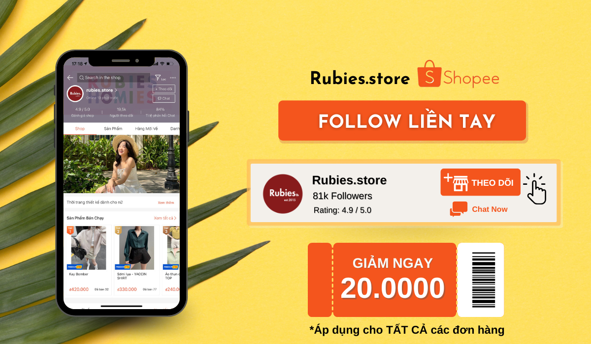 rubies.store, Cửa hàng trực tuyến | Shopee Việt Nam