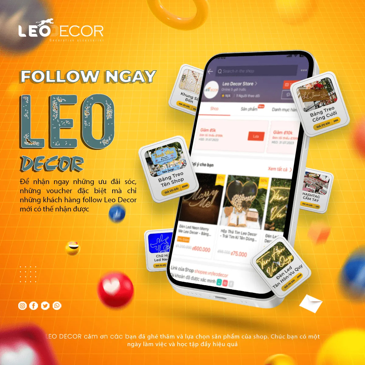 Leo Decor Store, Cửa hàng trực tuyến | Shopee Việt Nam
