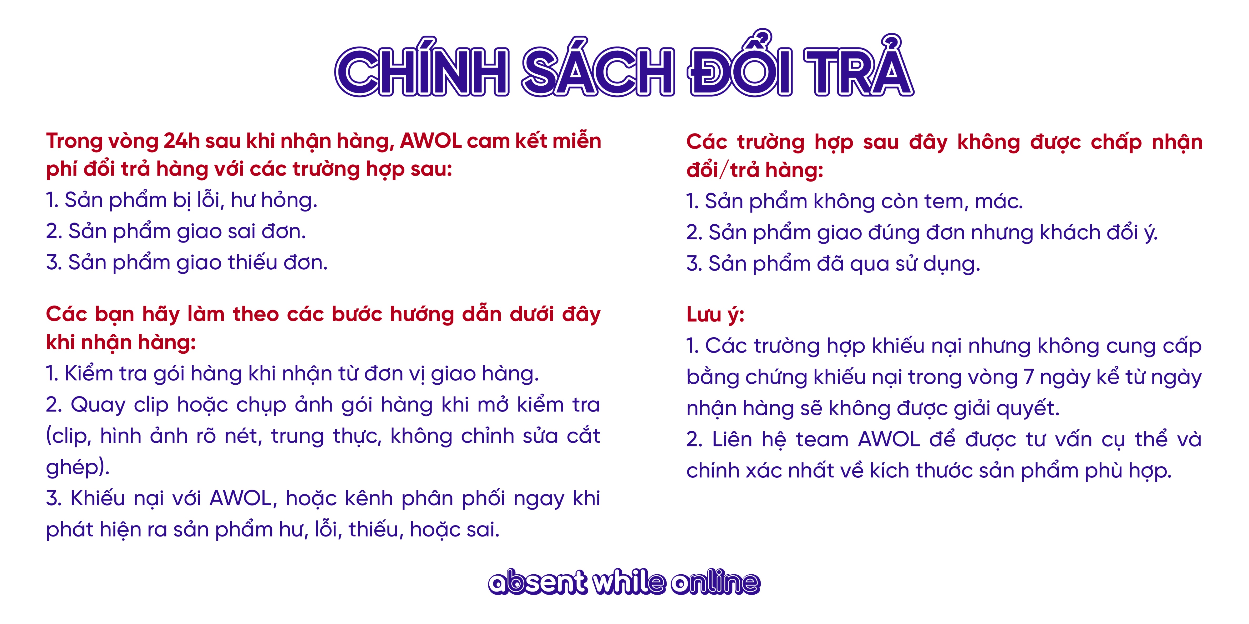 AWOL Official Store , Cửa hàng trực tuyến | Shopee Việt Nam