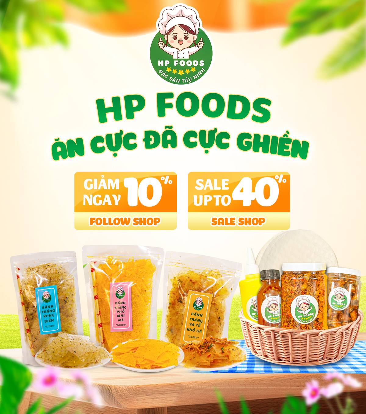 HP FOODS - Bánh Tráng Tây Ninh, Cửa hàng trực tuyến | Shopee Việt Nam