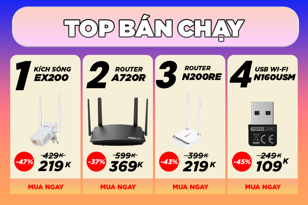 TOTOLINK OFFICIAL STORE - Shopee Mall Online | Shopee Việt Nam