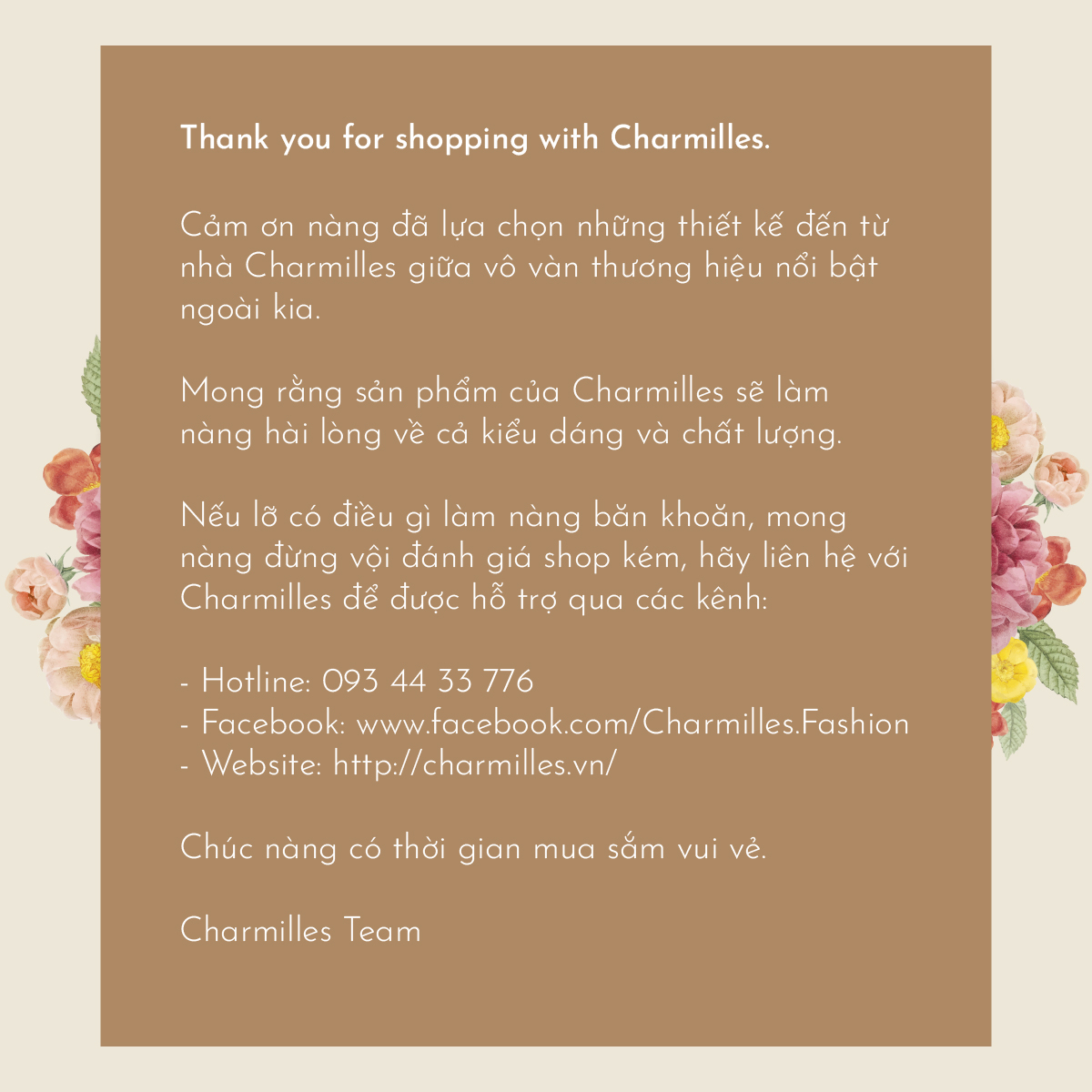 Charmilles Store - Shopee Mall Online | Shopee Việt Nam