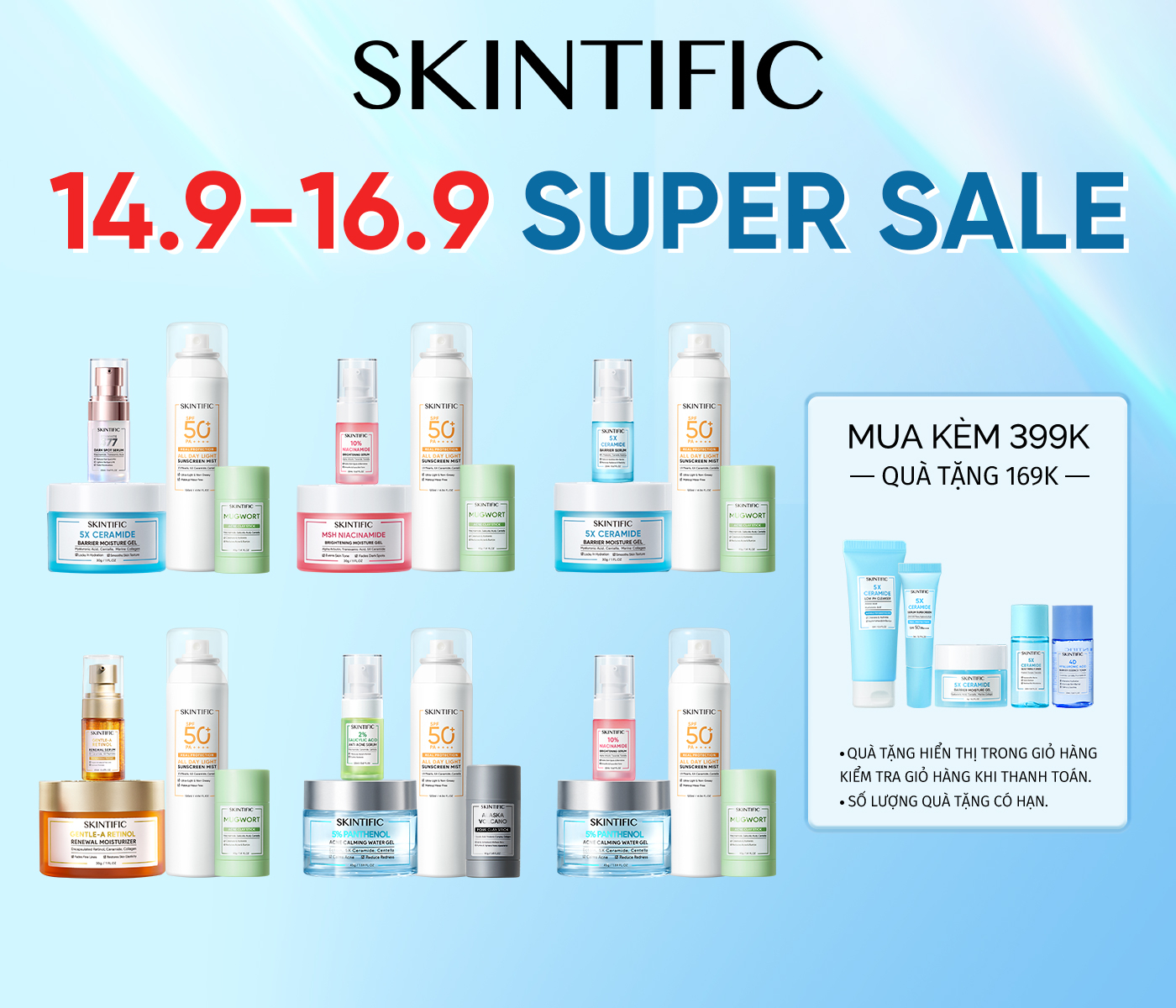 SKINTIFIC Official Shop - Shopee Mall Online | Shopee Việt Nam