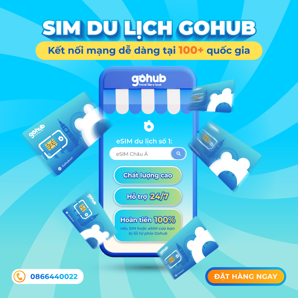 SIM du lịch quốc tế Gohub - Shopee Mall Online | Shopee Việt Nam