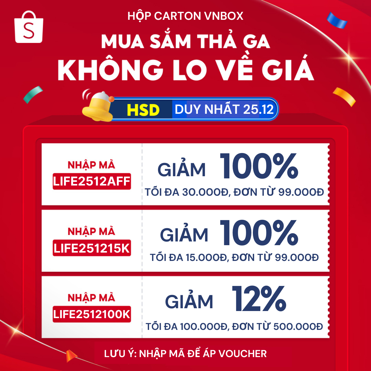 Hộp Carton VN BOX, Cửa hàng trực tuyến | Shopee Việt Nam
