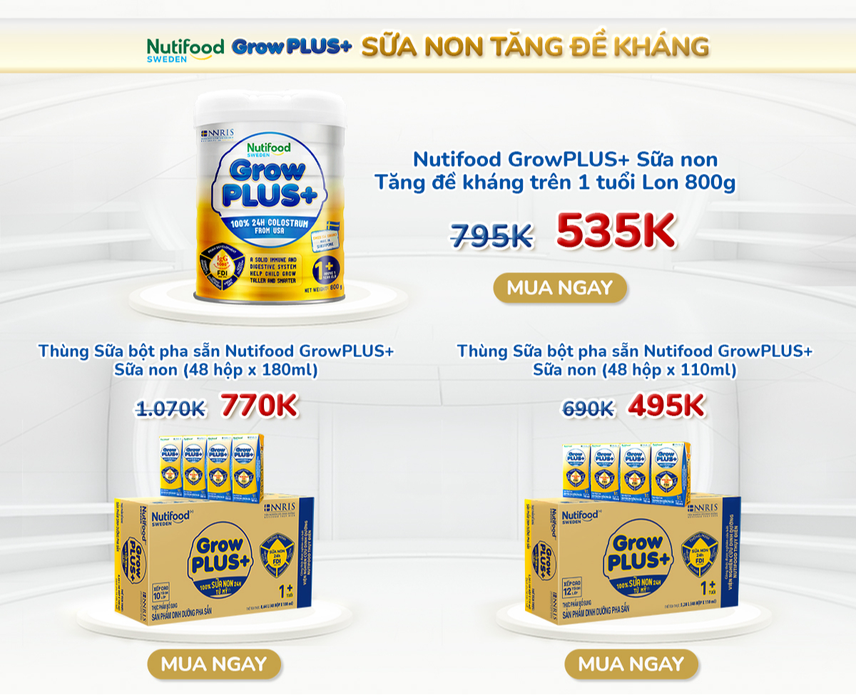 Nutifood GrowPLUS Official - Shopee Mall Online | Shopee Việt Nam