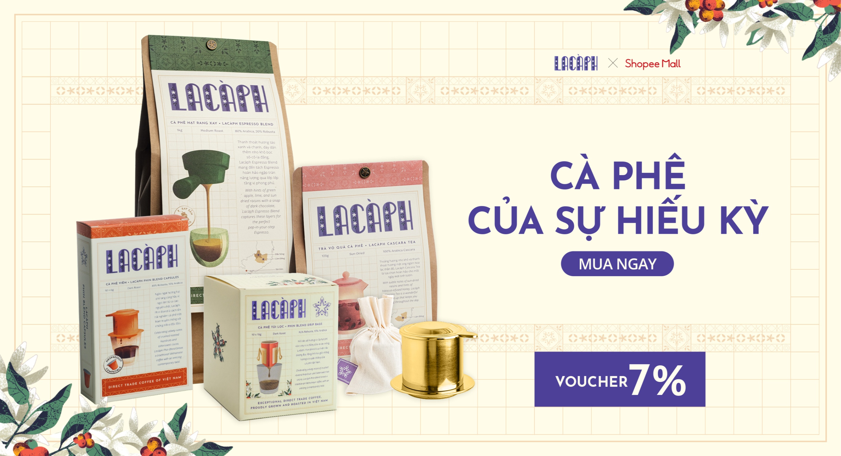 Lacàph Coffees for the curious - Shopee Mall Online | Shopee Việt Nam