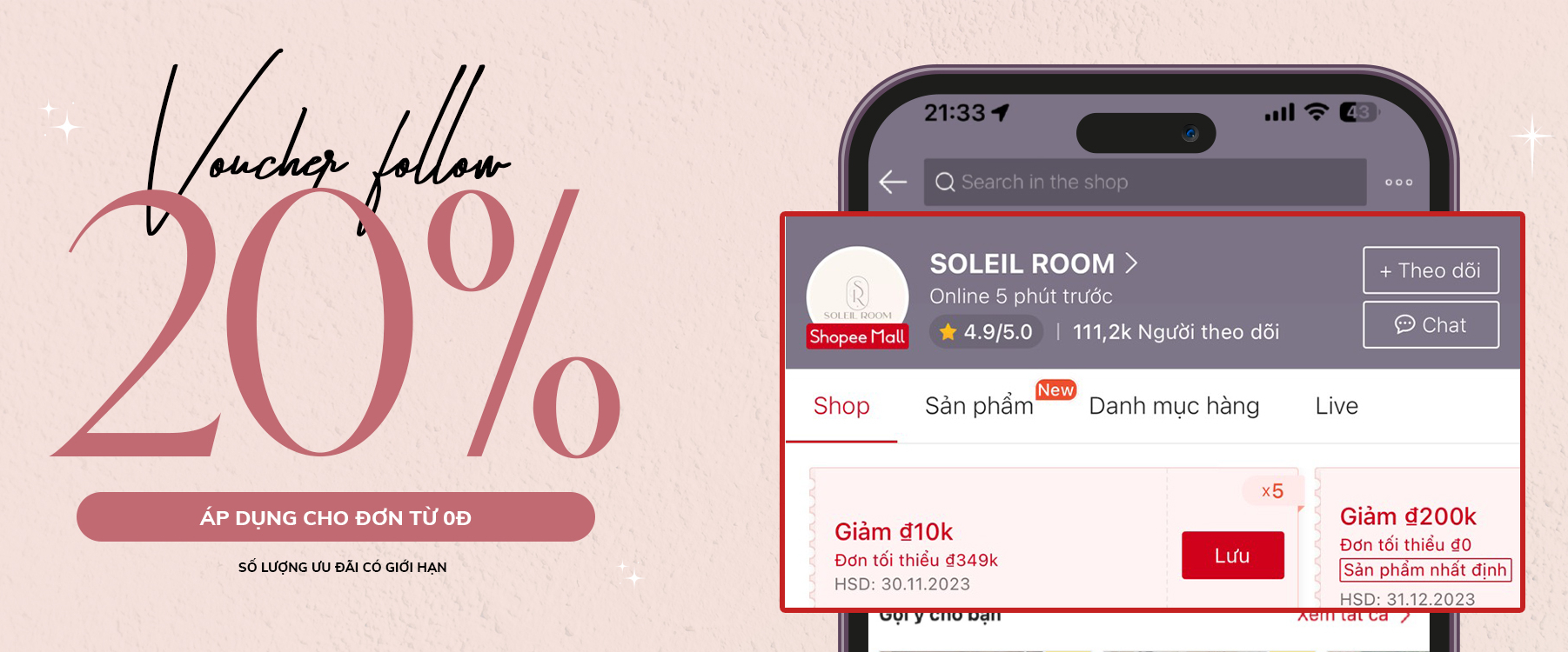 SOLEIL ROOM - Shopee Mall Online | Shopee Việt Nam