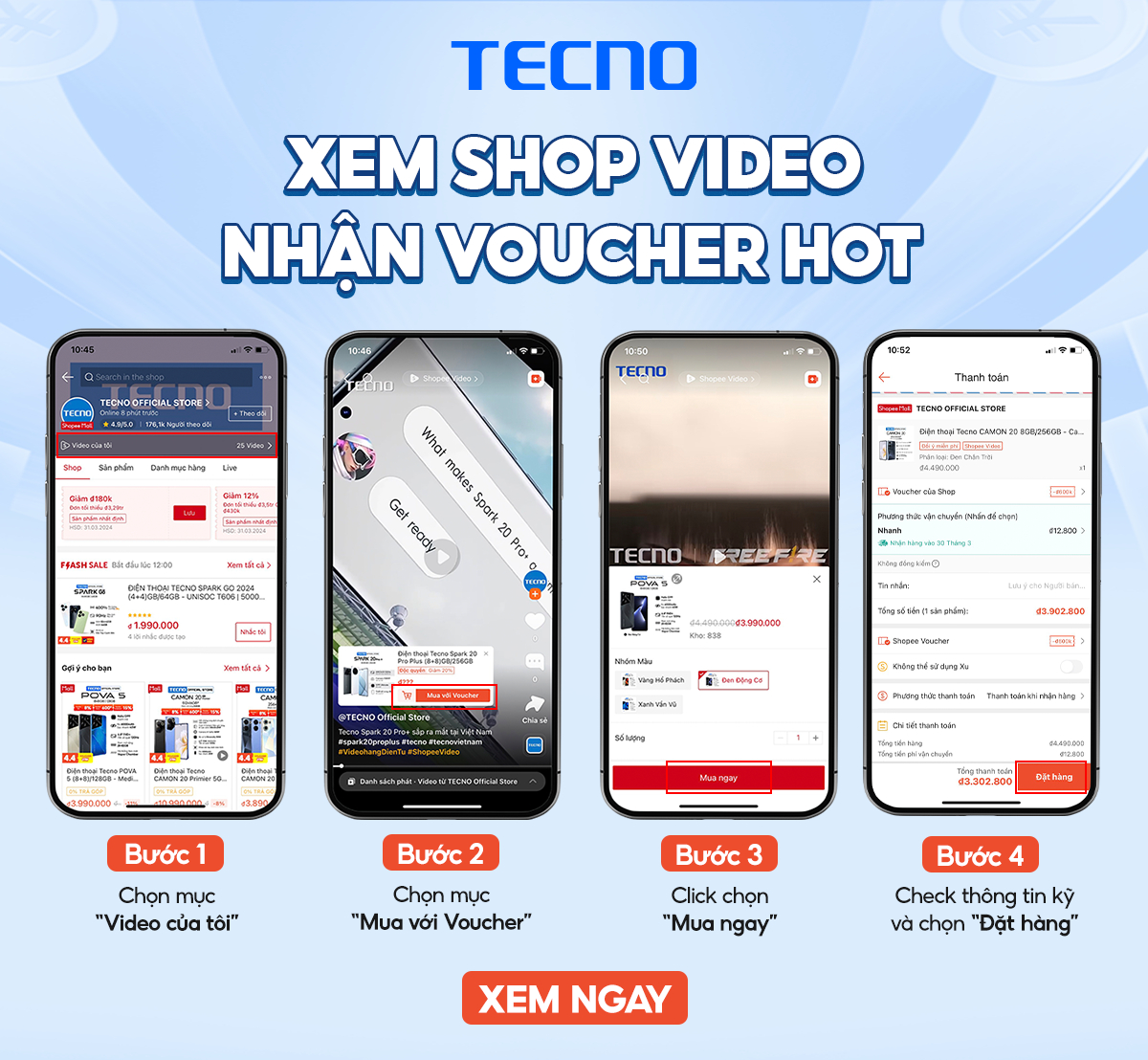 TECNO OFFICIAL STORE - Shopee Mall Online | Shopee Việt Nam