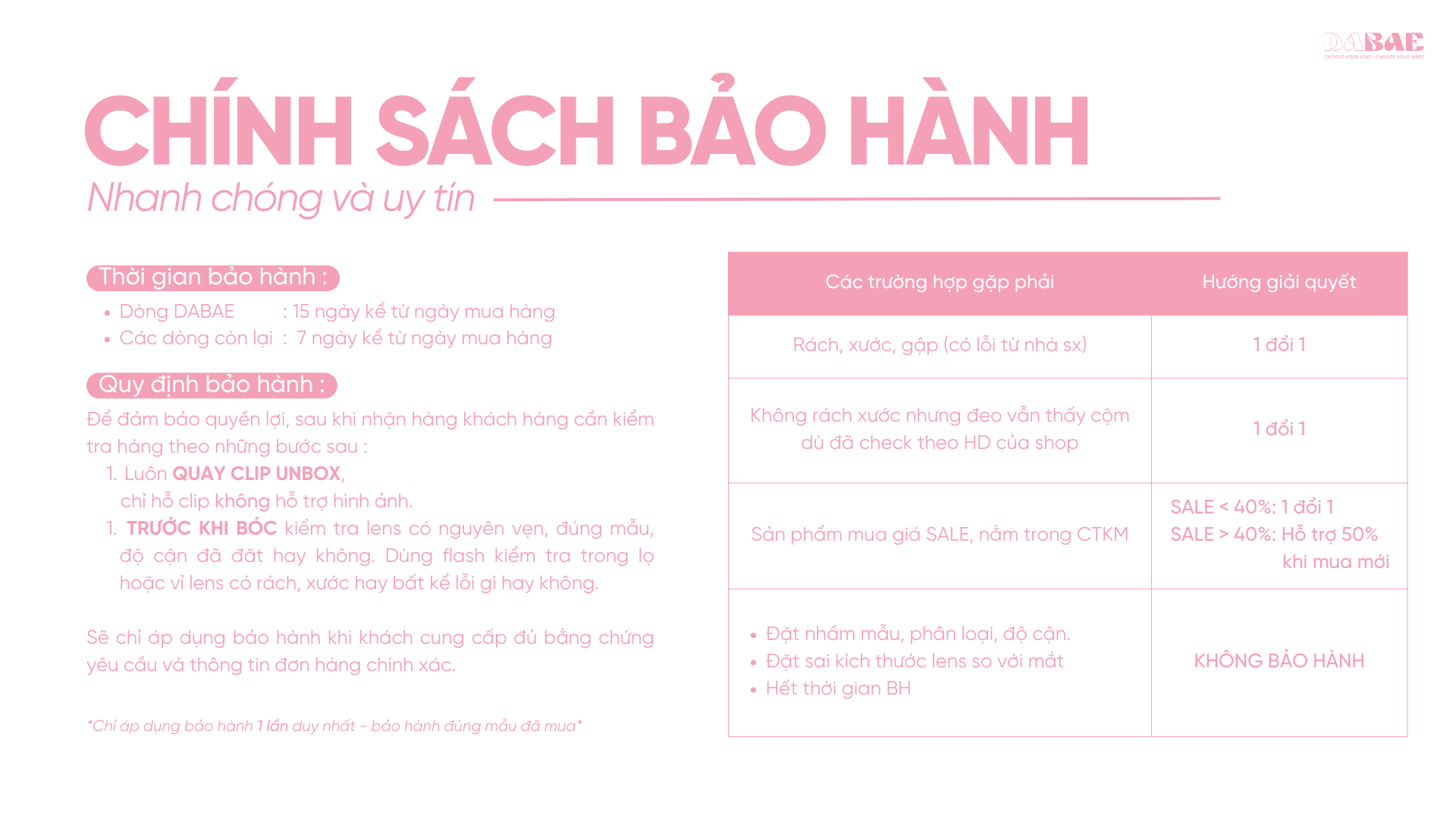 LENS DABAE - Shopee Mall Online | Shopee Việt Nam