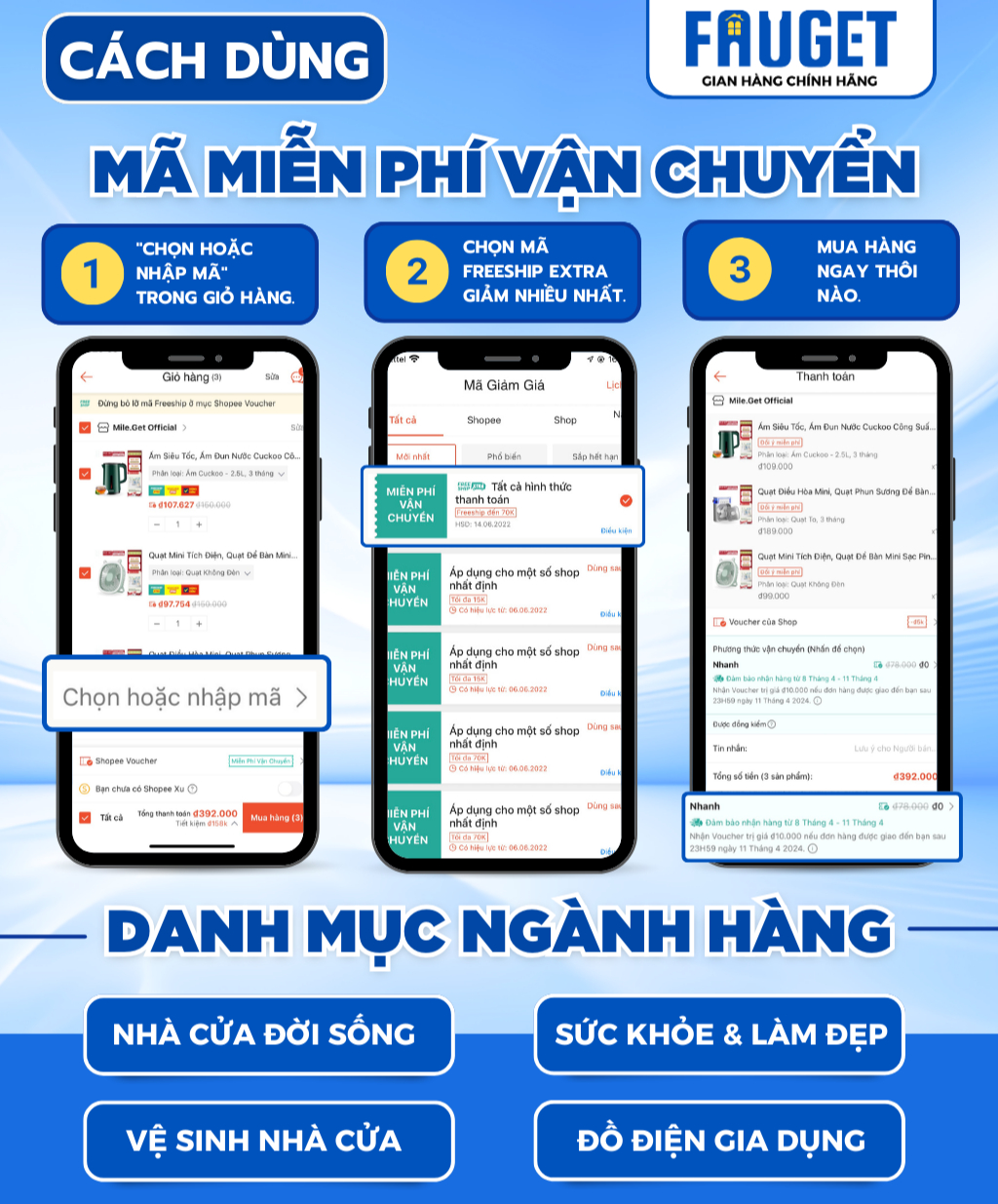 FauGet Hồ Chí Minh - Shopee Mall Online | Shopee Việt Nam