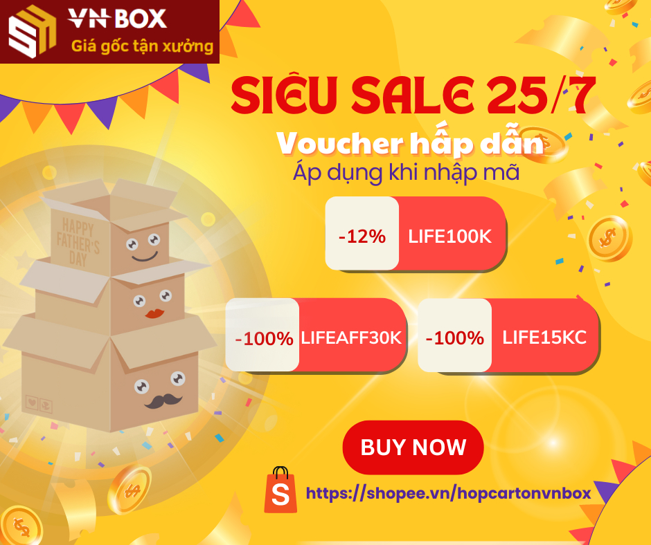 Hộp Carton VN BOX, Cửa hàng trực tuyến | Shopee Việt Nam
