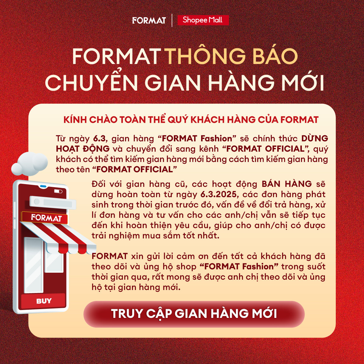 Format outlet - Shopee Mall Online | Shopee Việt Nam