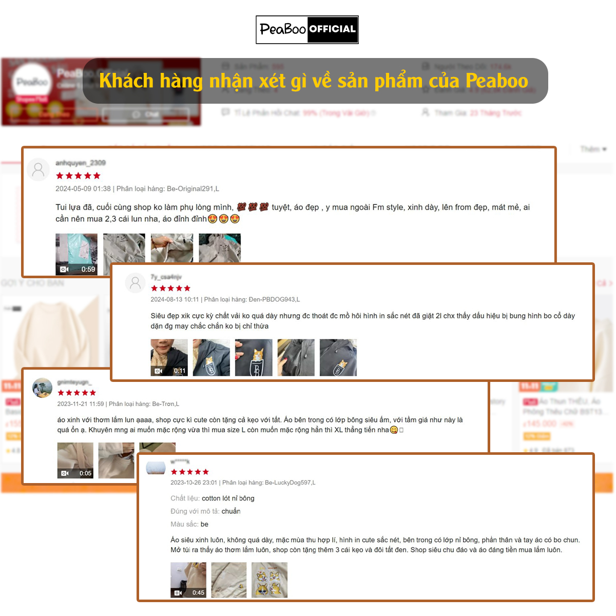 PeaBoo - Shopee Mall Online | Shopee Việt Nam