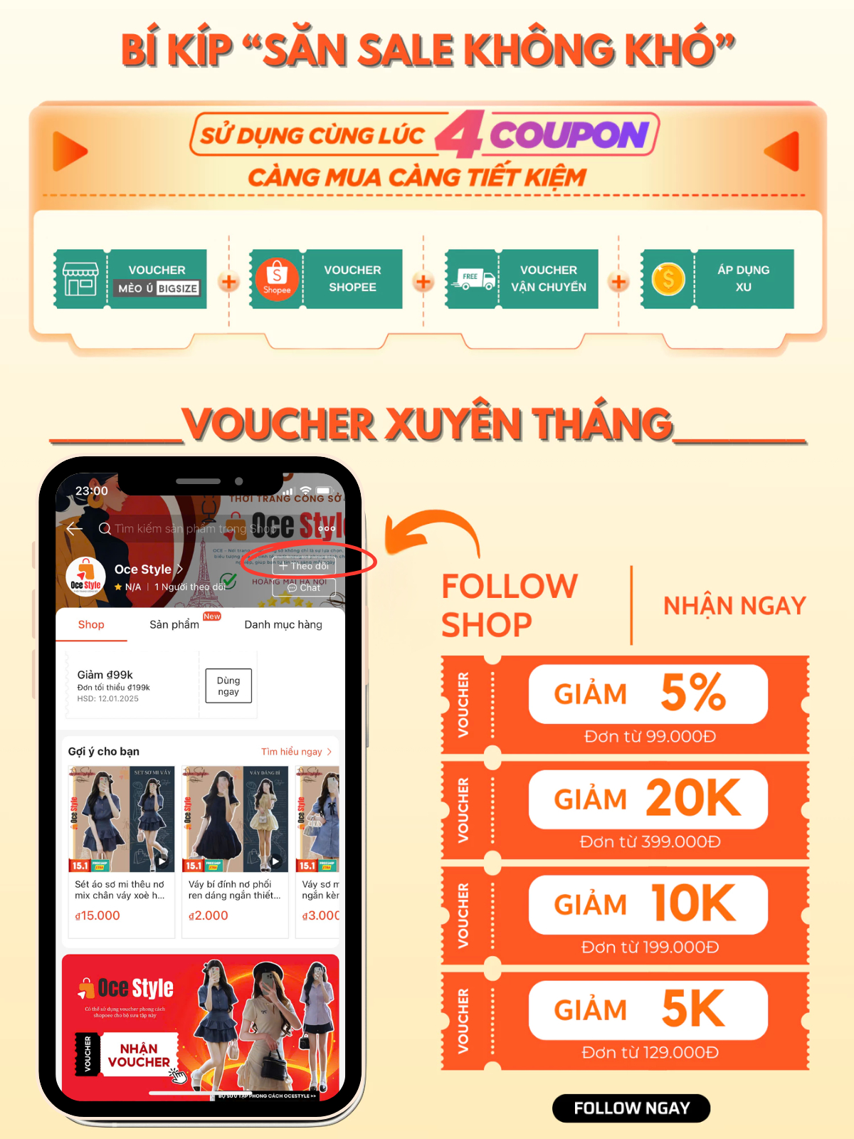 Oce Style, Cửa hàng trực tuyến | Shopee Việt Nam