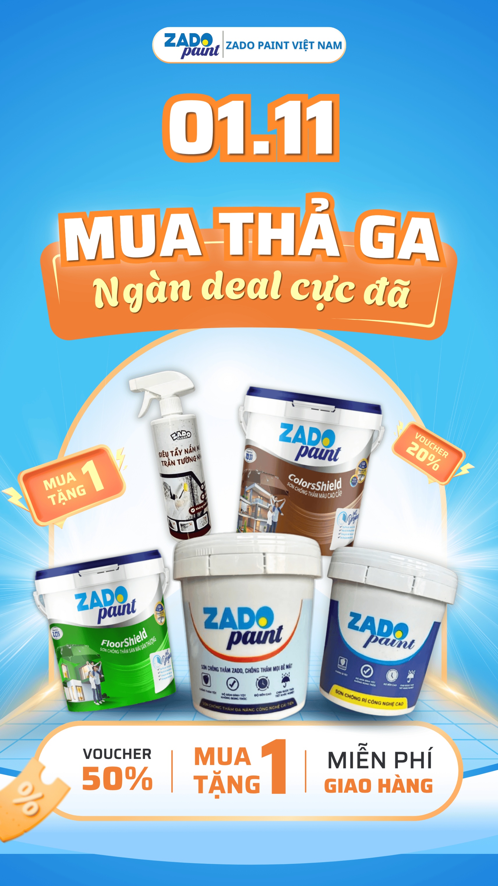 Zado Paint Việt Nam , Cửa hàng trực tuyến | Shopee Việt Nam
