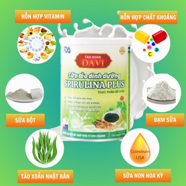 Tảo Xoắn Davi, Cửa hàng trực tuyến | Shopee Việt Nam